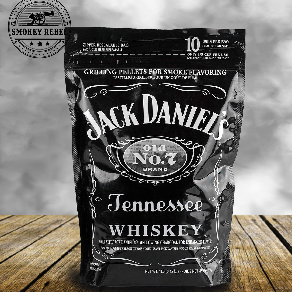 BBQrs Delight Pellets - 450g Jack Daniel's – Smokey Rebel