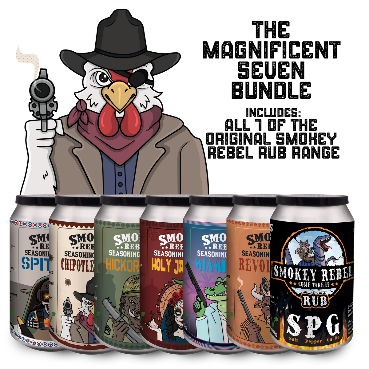 BBQ Rubs & Seasonings UK | Smokey Rebel®