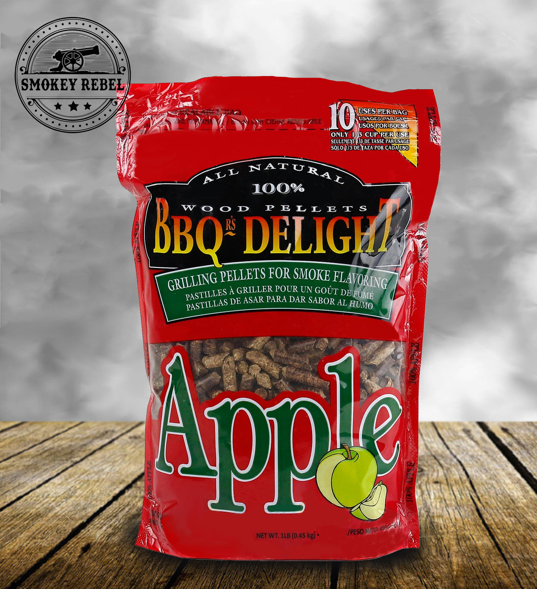 BBQr’s Delight Apple Pellets – 450g Sampler Bag – Smokey Rebel