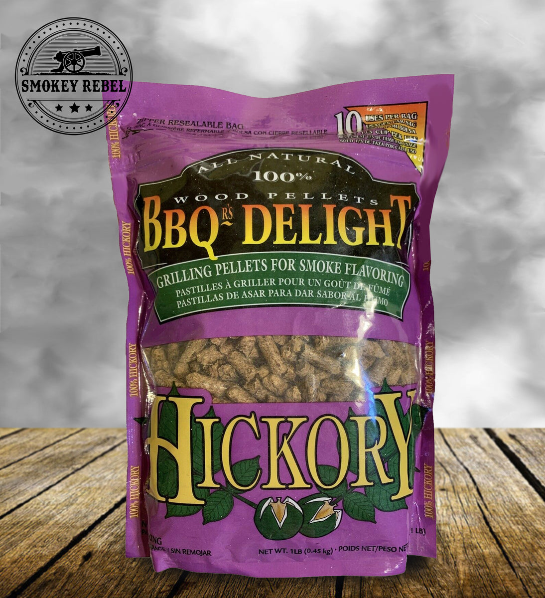 BBQr’s Delight Hickory Pellets – 450g | Bold BBQ Smoke for Pork ...