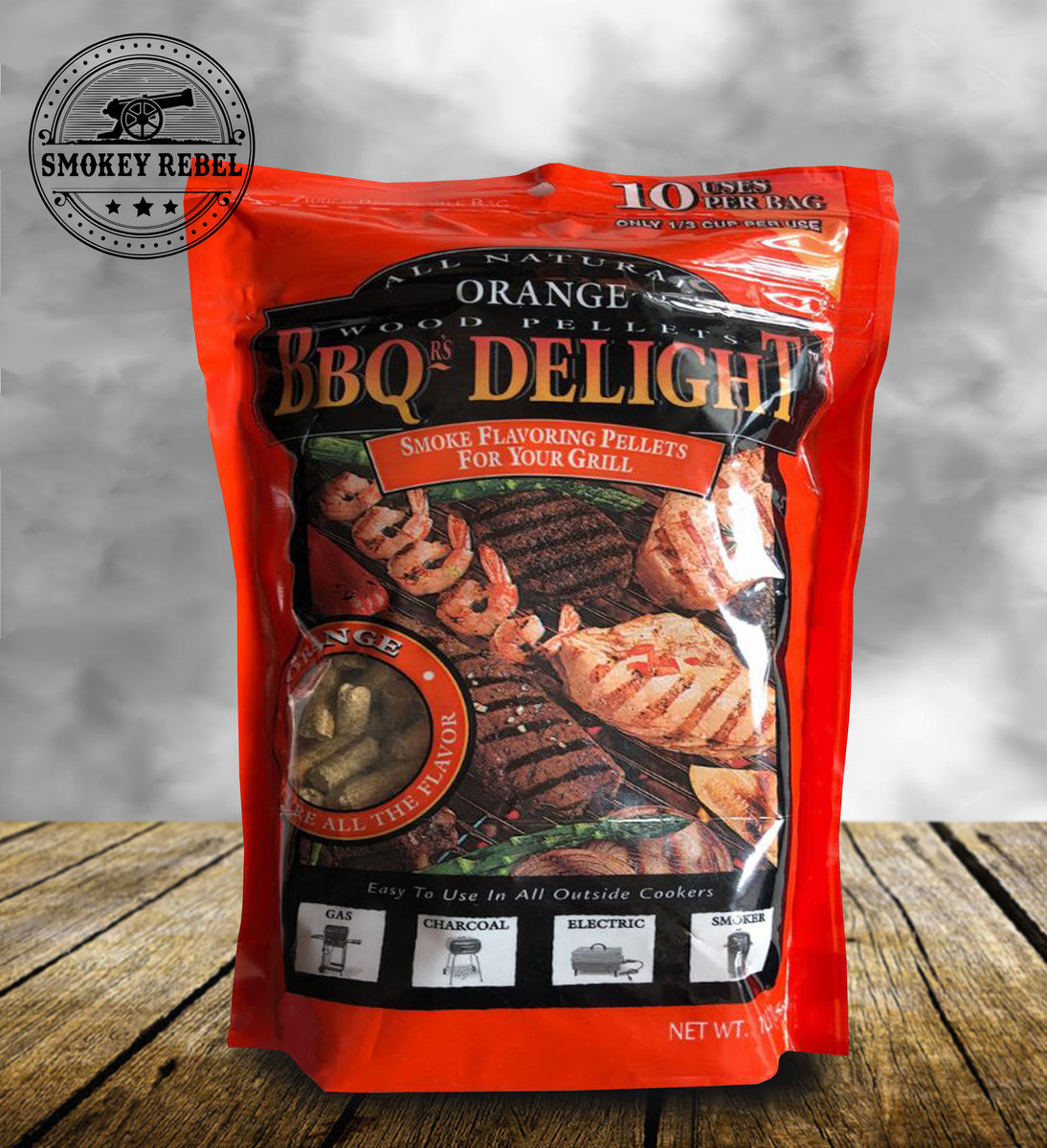 BBQr’s Delight Orange Pellets – 450g | Citrus-Smoked Hardwood for ...
