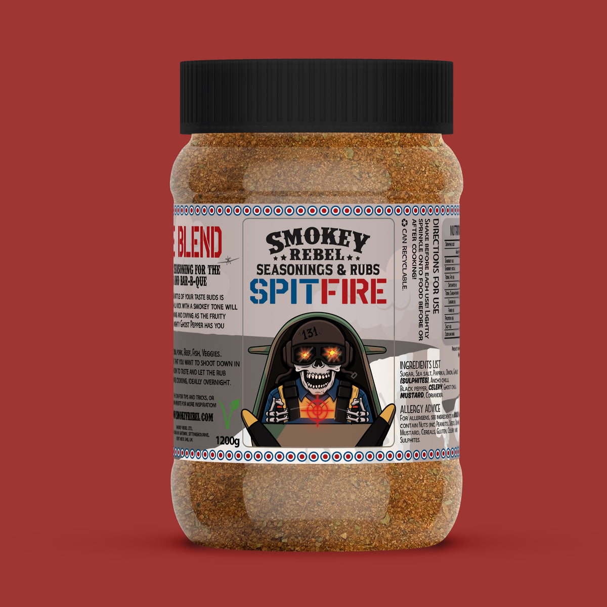 Spitfire Ghost Pepper BBQ Seasoning | Catering Maxi Tub 1.2kg – Smokey ...
